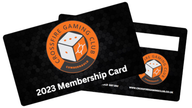 New Membership Cards! - Crossfire Gaming Club